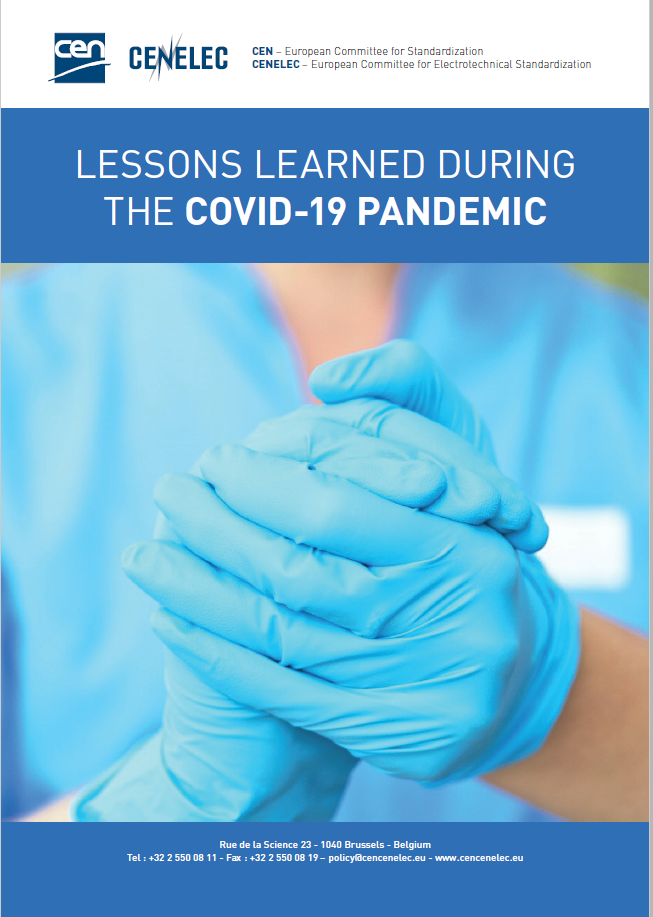 CEN and CENELEC identify lessons learned from the COVID-19 pandemic ...